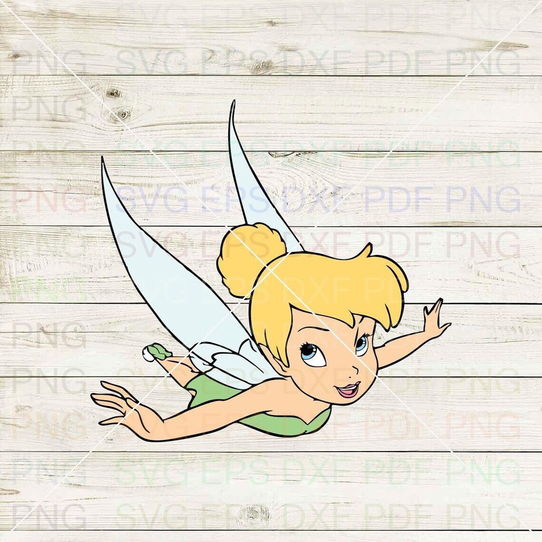 Tinker_bell_005 Svg Dxf Eps Pdf Png, Cricut, Cutting File, Vector ...