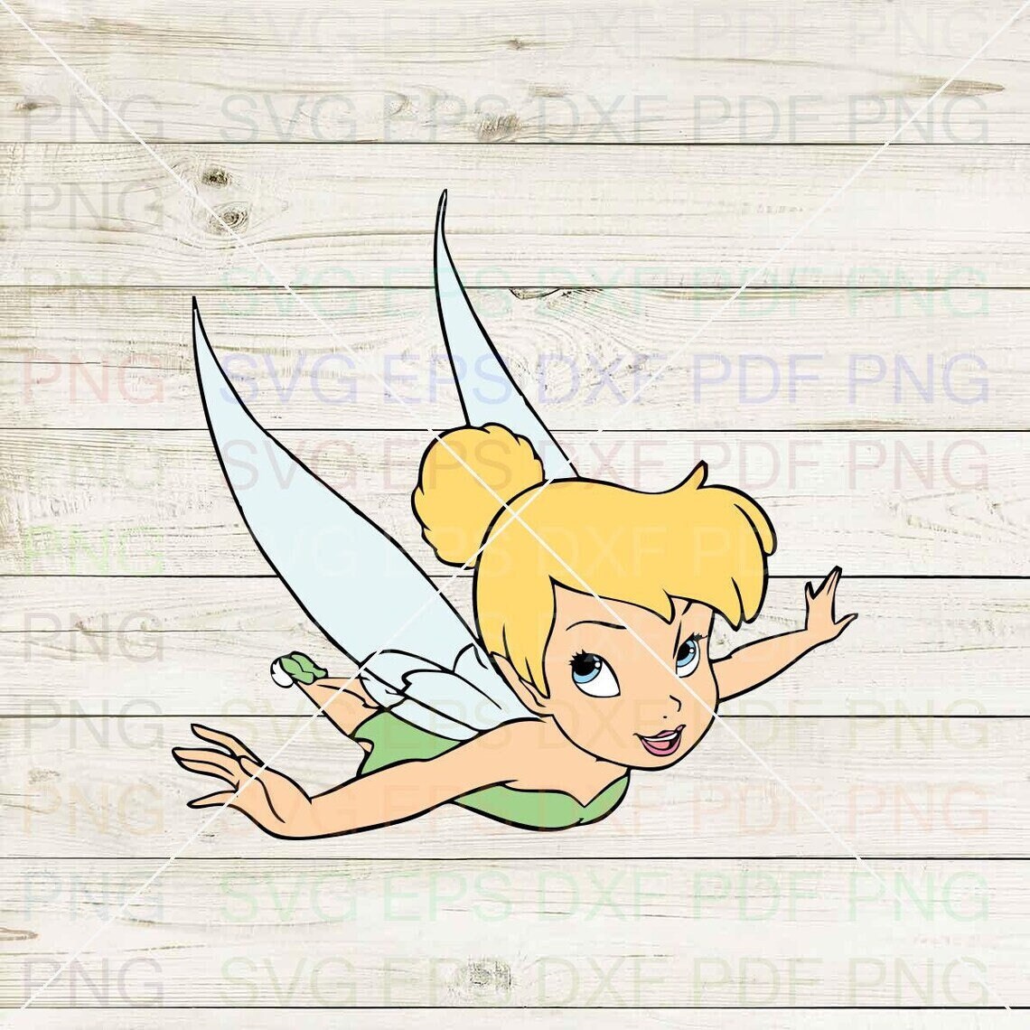 Tinker_bell_005 Svg Dxf Eps Pdf Png, Cricut, Cutting File, Vector ...