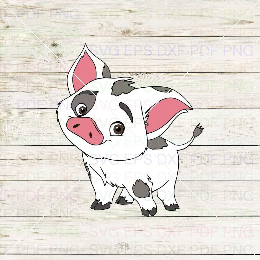 Pua_moana_013 Svg Dxf Eps Pdf Png, Cricut, Cutting File, Vector ...