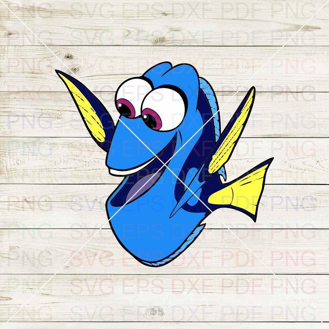 Dory_finding_nemo_022 Svg Dxf Eps Pdf Png, Cricut, Cutting File, Vector ...