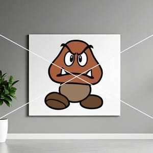 Goomba_super_mario_015 Svg Dxf Eps Pdf Png, Cricut, Cutting File ...
