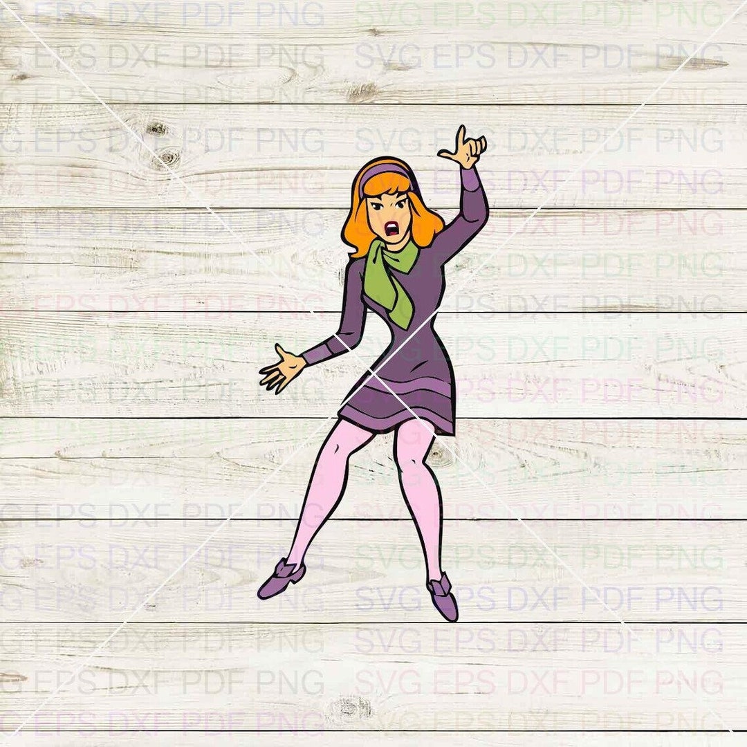 Daphne_blake_scooby_doo_015 Svg Dxf Eps Pdf Png, Cricut, Cutting File ...