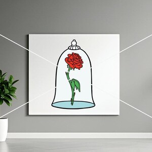 Enchanted_rose_beauty_and_the_beast_036 Svg Dxf Eps Pdf Png, Cricut ...