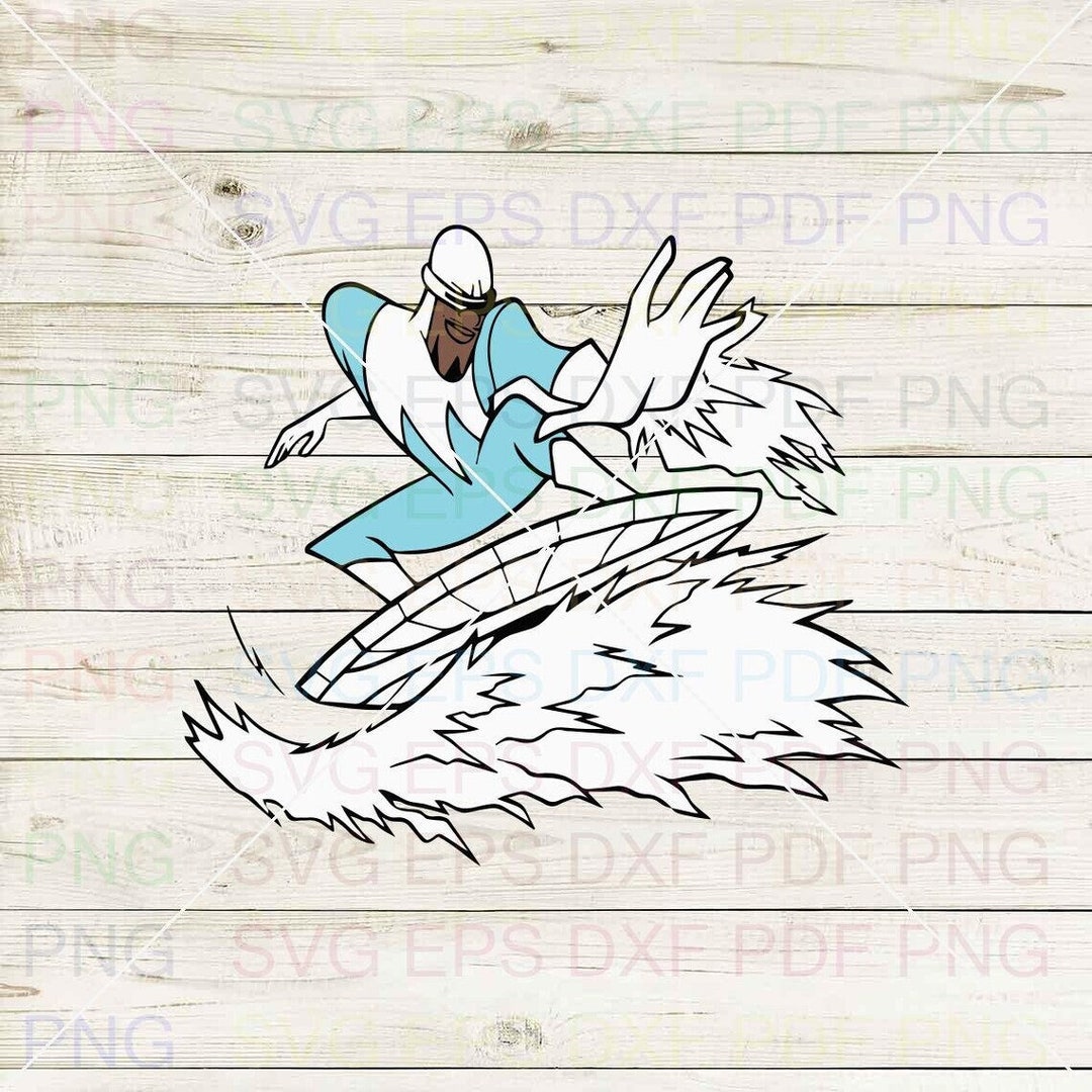Frozone_the_incredibles_015 Svg Dxf Eps Pdf Png, Cricut, Cutting File ...