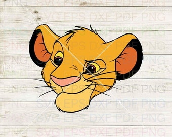 Simba_the_lion_king_13 Svg Dxf Eps Pdf Png, Cricut, Cutting File ...