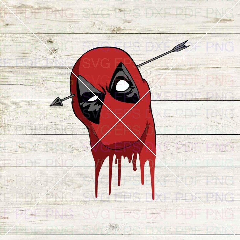 Deadpool_057 Svg Dxf Eps Pdf Png, Cricut, Cutting File, Vector, Clipart ...