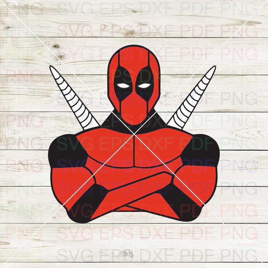 Deadpool_032 Svg Dxf Eps Pdf Png, Cricut, Cutting File, Vector, Clipart ...