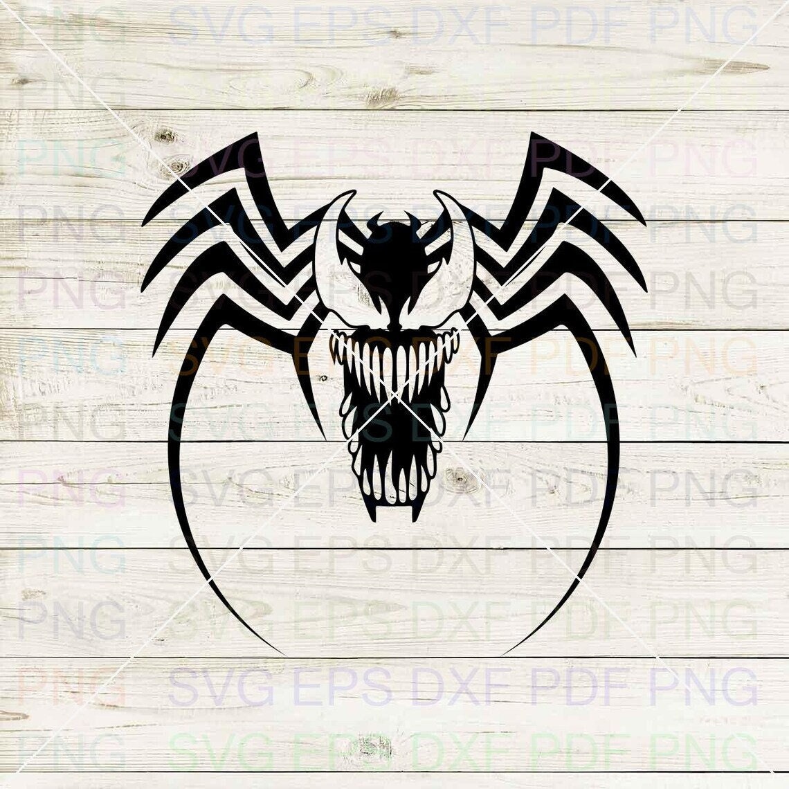 Venom_silhouette_020 Svg Dxf Eps Pdf Png, Cricut, Cutting File, Vector ...