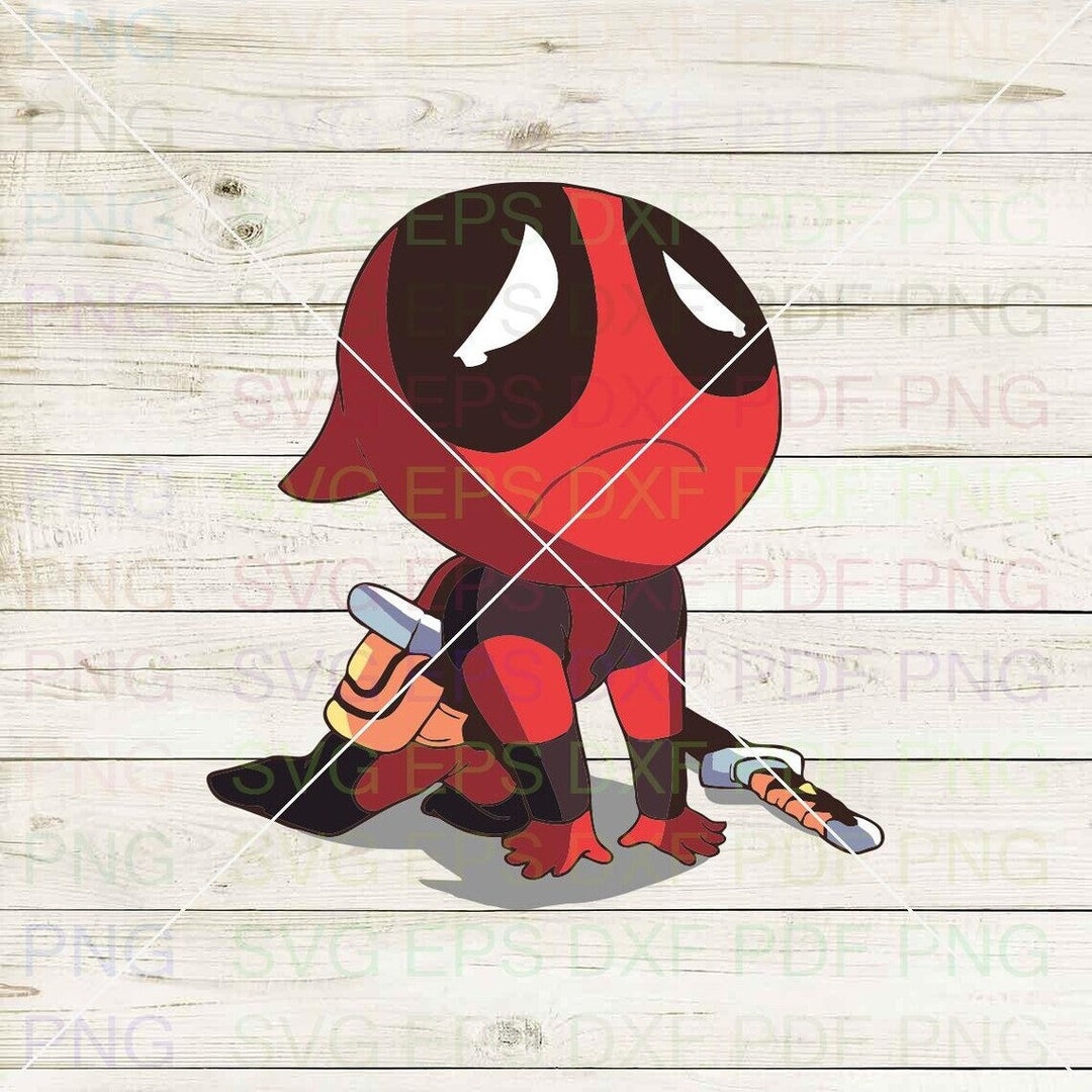 Baby_deadpool_001 Svg Dxf Eps Pdf Png, Cricut, Cutting File, Vector ...
