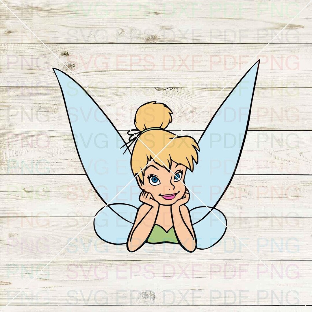Tinker_bell_002 Svg Dxf Eps Pdf Png, Cricut, Cutting File, Vector ...