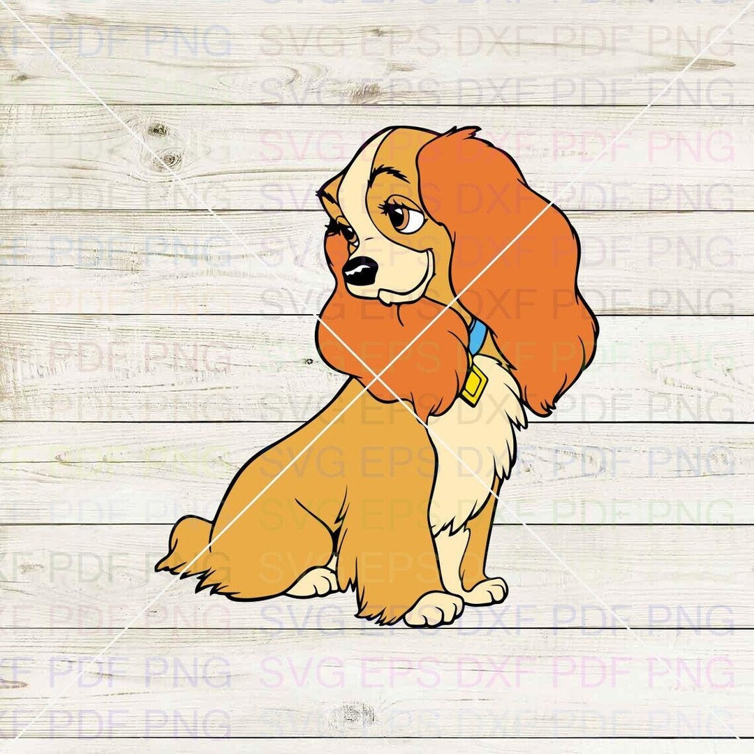 Lady_and_the_tramp_002 Svg Dxf Eps Pdf Png, Cricut, Cutting File ...