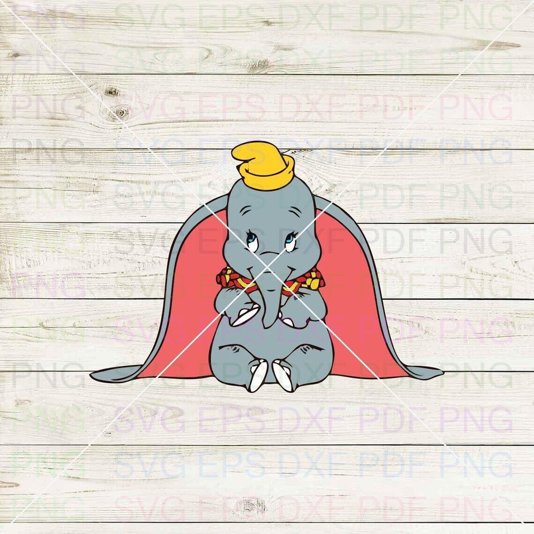 Dumbo_032 Svg Dxf Eps Pdf Png, Cricut, Cutting File, Vector, Clipart ...