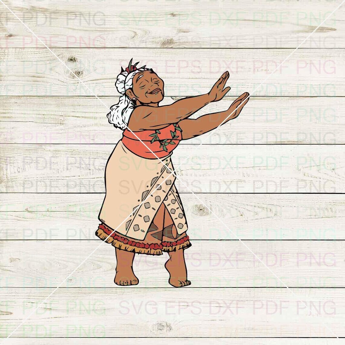 Gramma_tala_hula_dancing_moana_016 Svg Dxf Eps Pdf Png, Cricut, Cutting ...