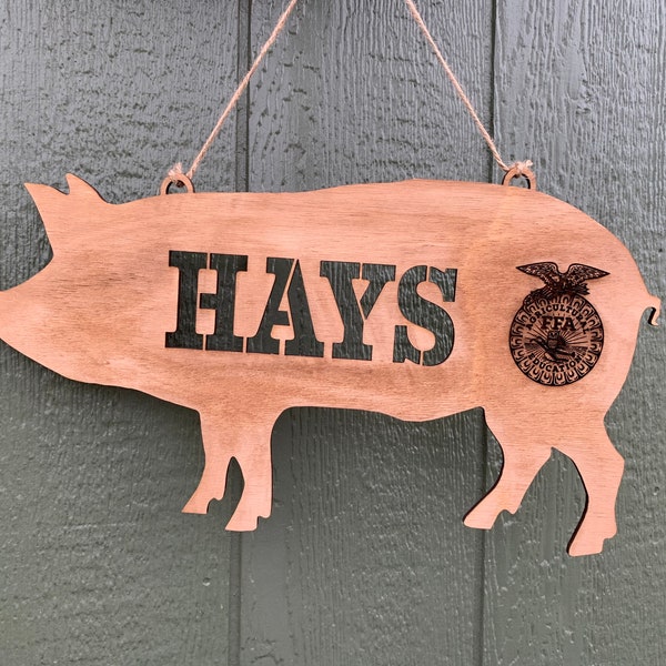 Ffa Pig Stall Sign - Etsy