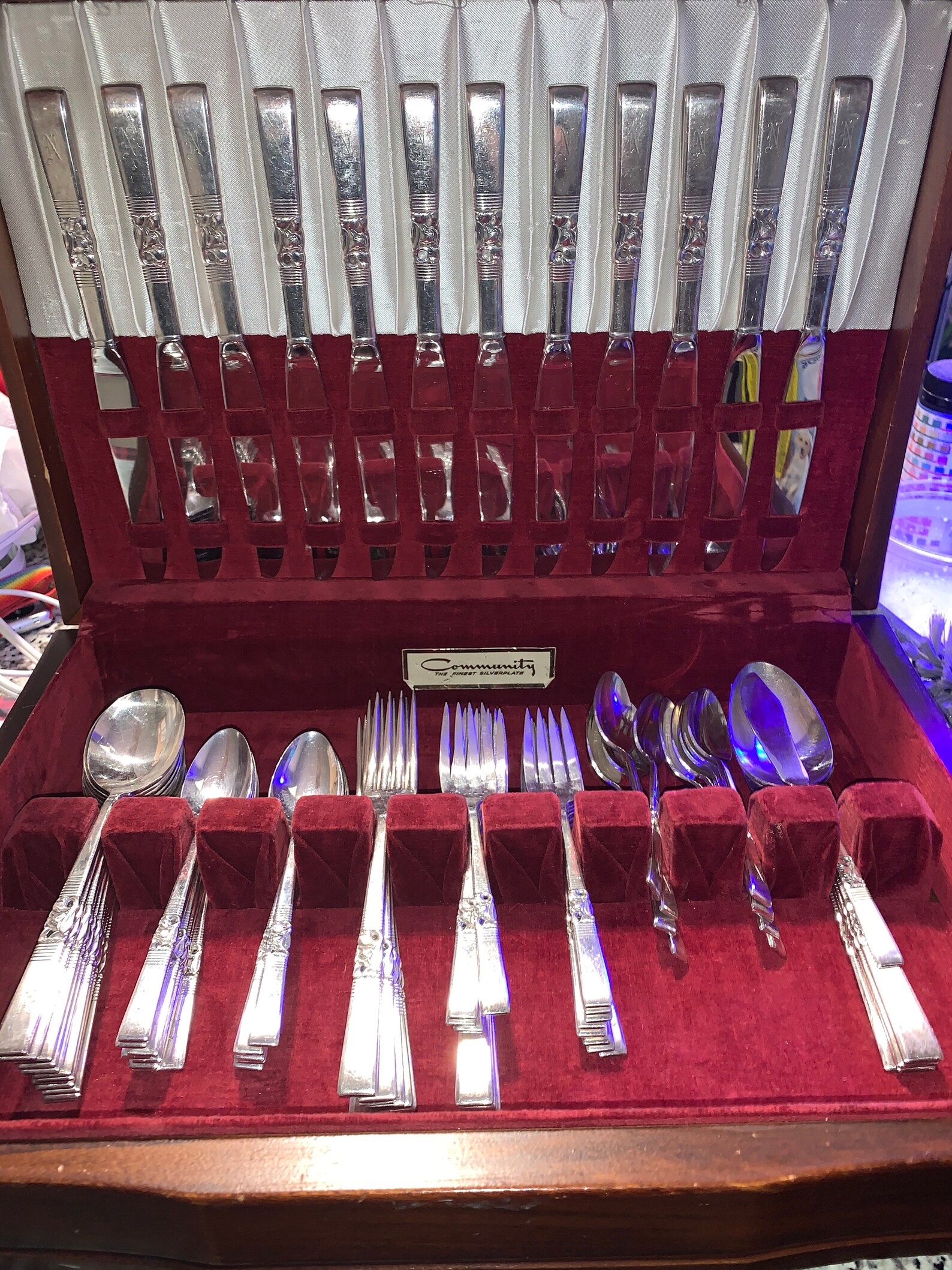 Vintage Community Silverware 77pcs engraved With the Letter n - Etsy