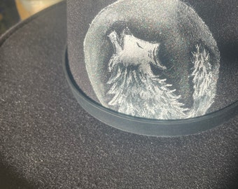 Wolf Fedora - Etsy