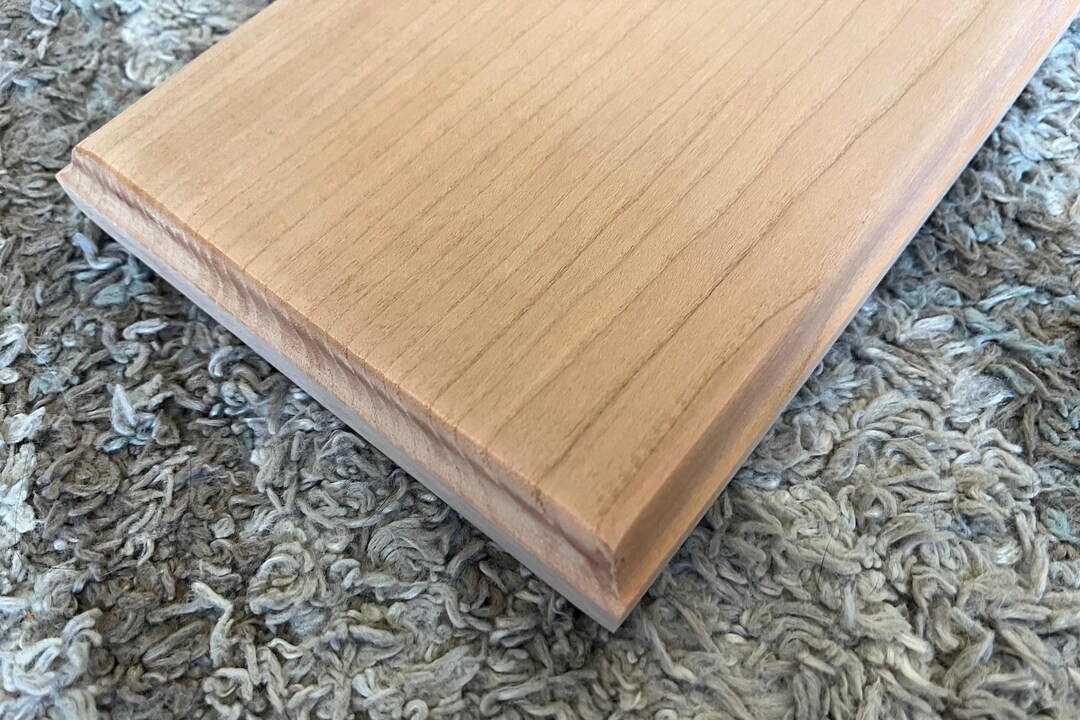 Unfinished Cherry Wood Beveled Plaques 3.5", 5.5", 7.5" X 6-15” Wide 3 ...