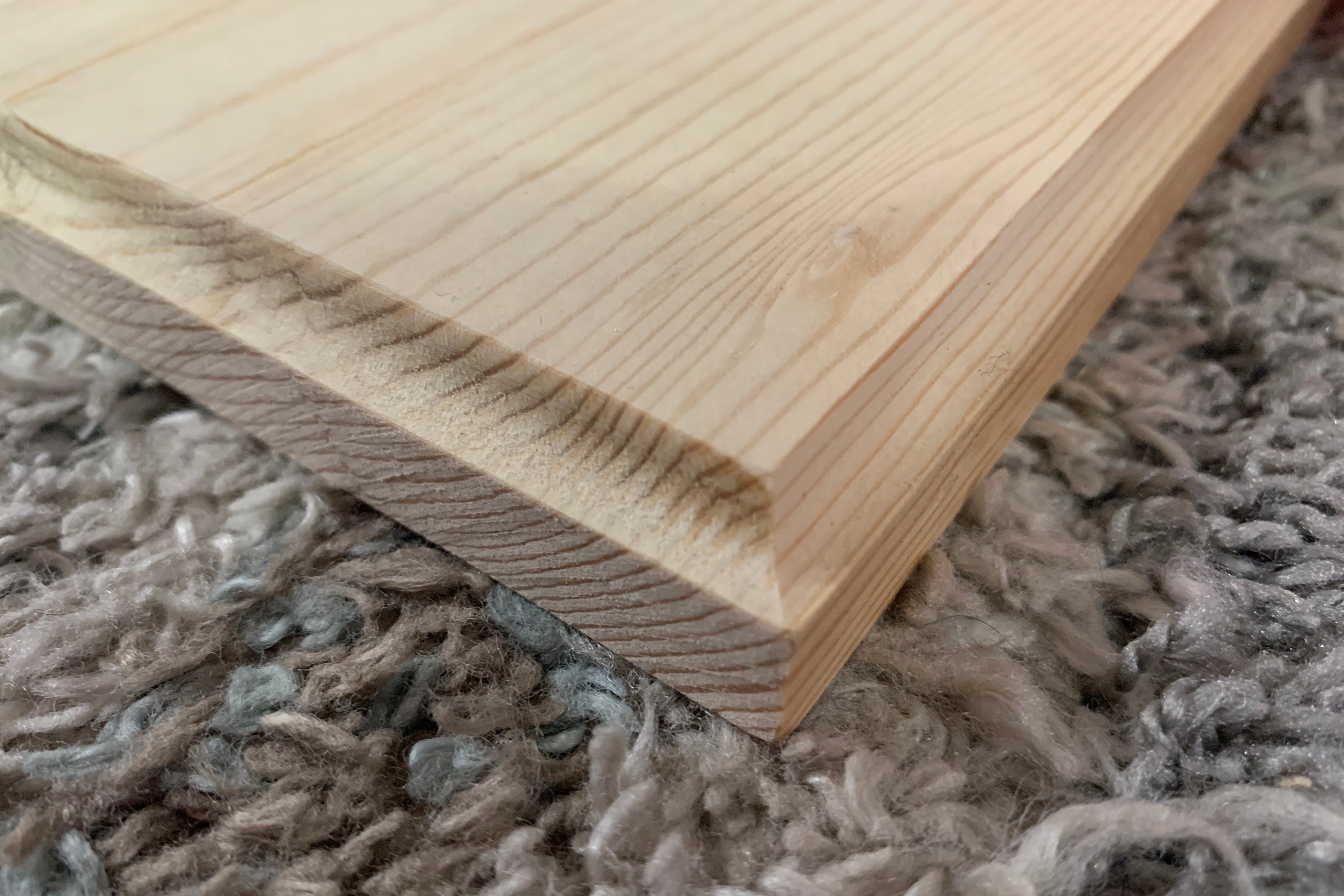 Unfinished Wood Beveled Plaques 7.5" X 8-22” Wide 3/4in Thick / Pine ...