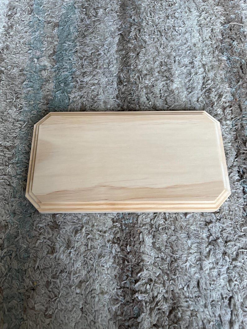 Unfinished Wood Plaque, Cutoff Corner, Decorative Edge, Craft DIY - Etsy