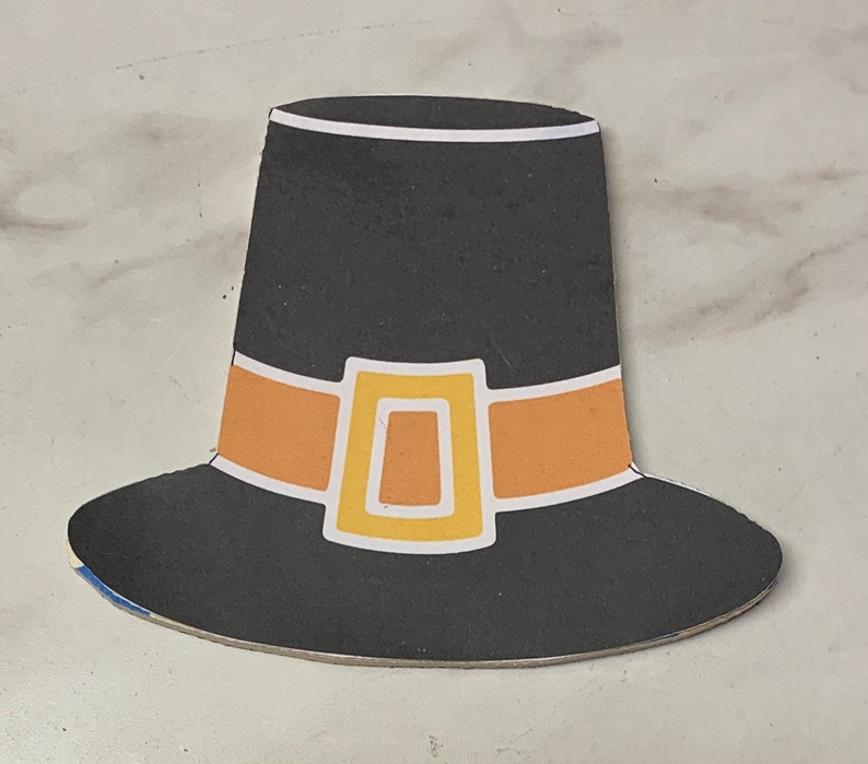 Unfinished Wood Pilgrim Hat/diy Kids Craft/paint Ready Wood ...