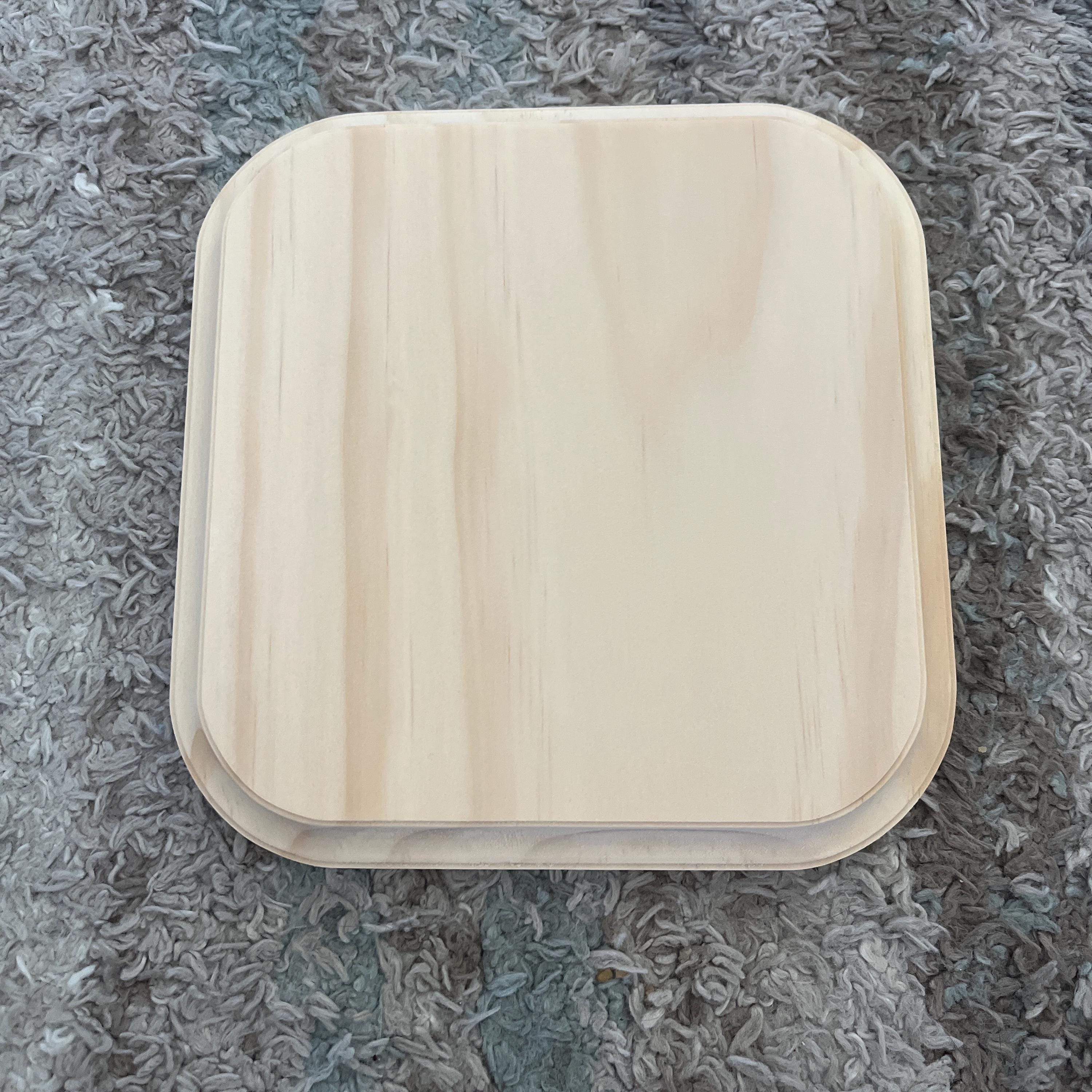 Unfinished Round Edge Wood Plaques With Classic Cove Profile 3.5", 5.5 ...