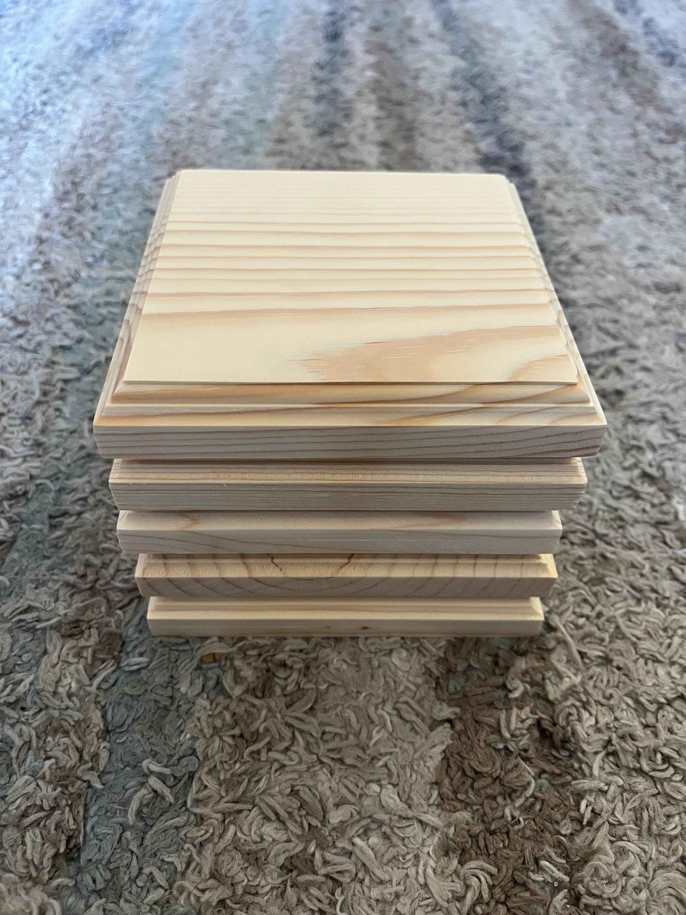 Unfinished Wood Plaques Classic Roman Ogee Profile 3" X 3" & 4"x4" 3 ...