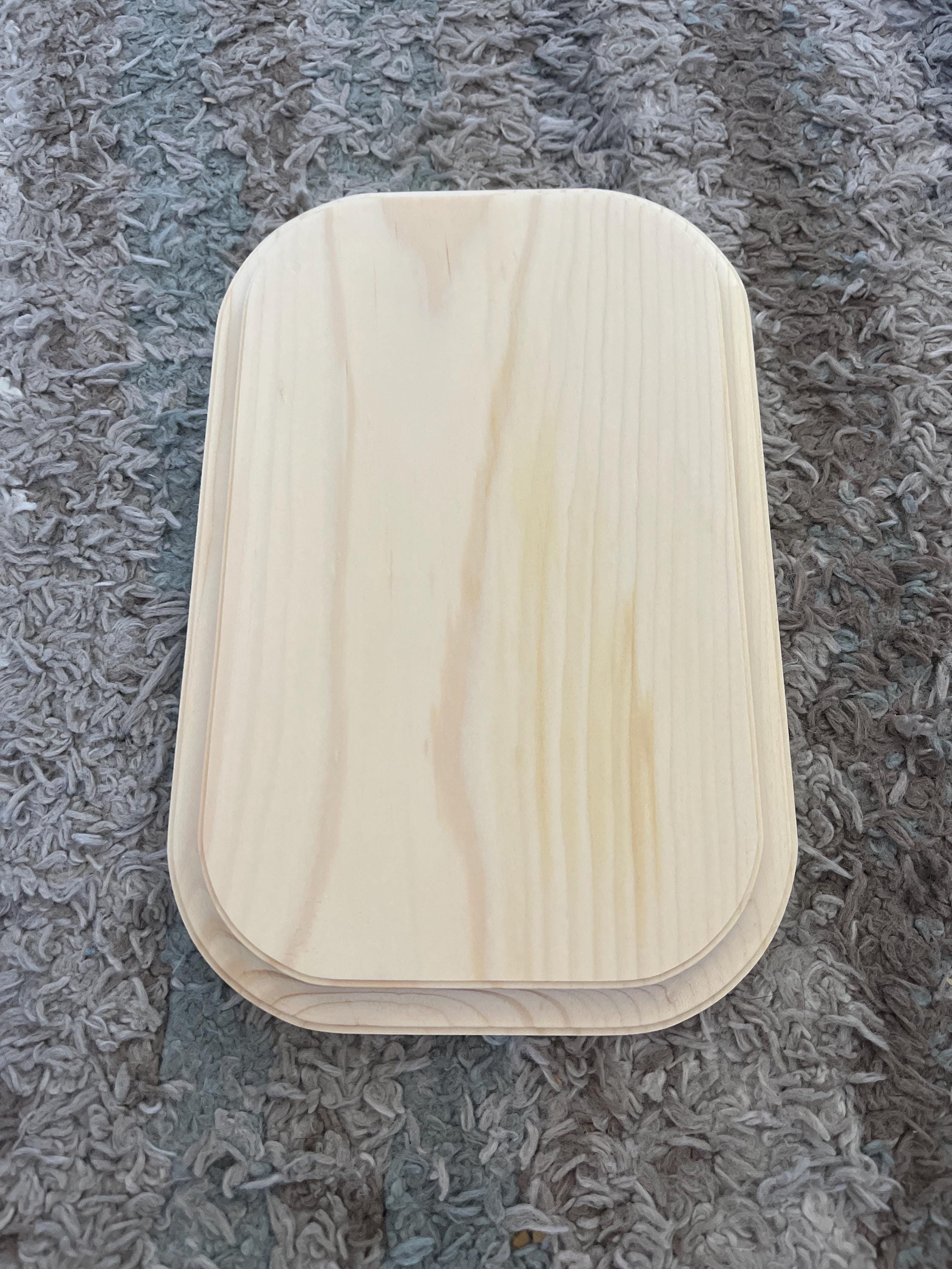 Unfinished Round Edge Wood Plaques With Classic Cove Profile 3.5", 5.5 ...