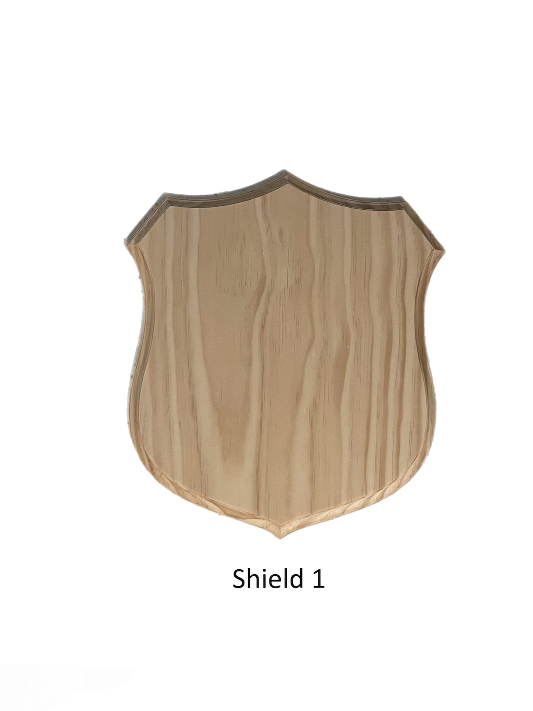 Unfinished Decorative Wood Shield Plaques 12"x11" 3/4in Thick - Etsy