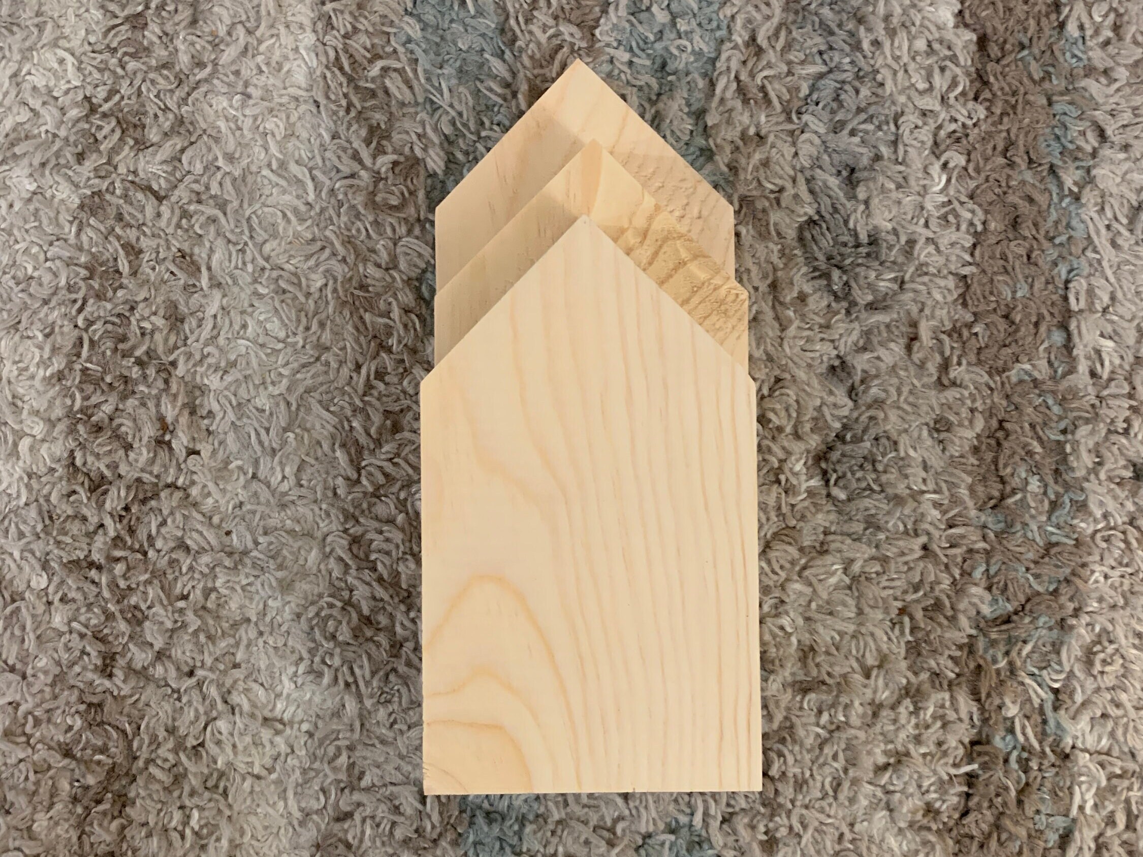 Unfinished Wood House Blanks: Crafting Plaques, DIY Project - 3 Pack - Etsy