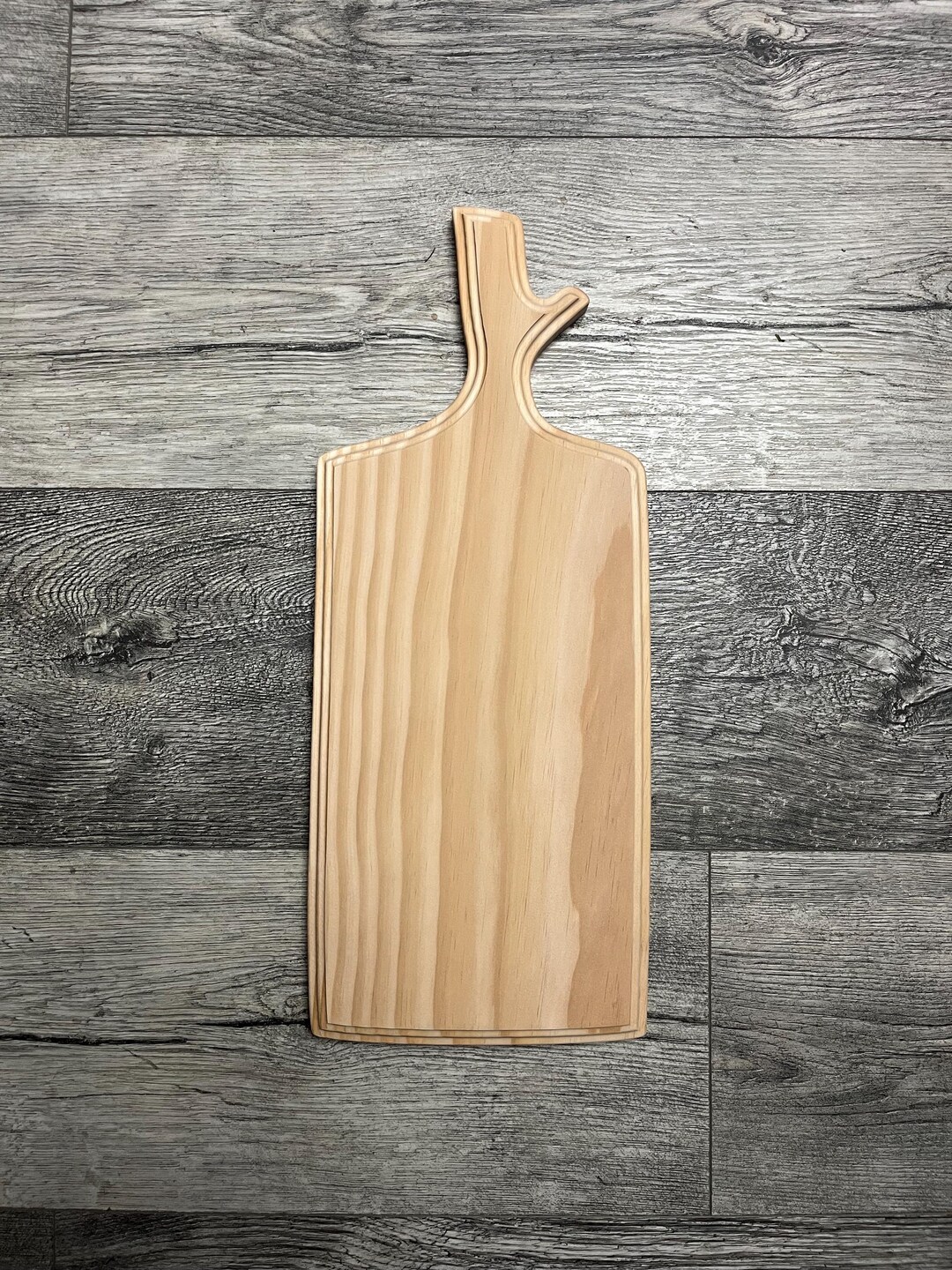 Unfinished Wood Tree Branch Plaque 7"x17" 3/4in Thick / DIY Pine Wood ...