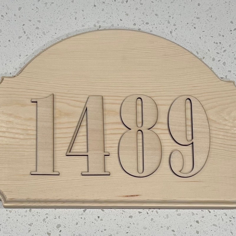House Number Plaque - Etsy