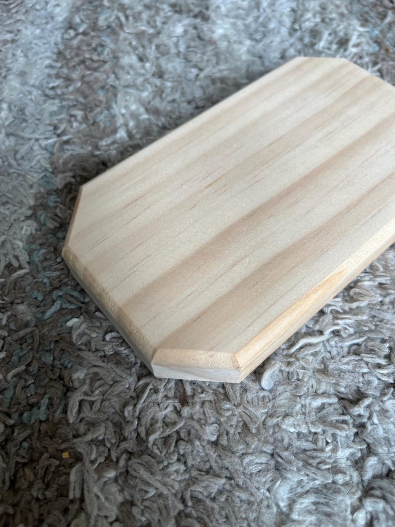 Unfinished Wood Plaque, Cutoff Corner, Decorative Edge, Craft DIY - Etsy
