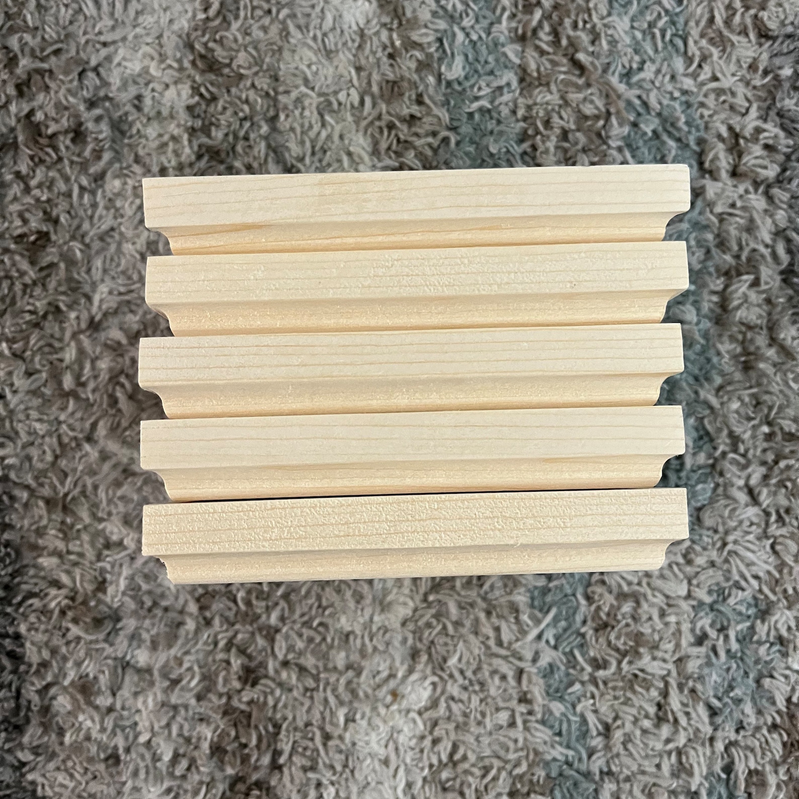 Unfinished Beveled Wood Plaques 5" X 5" & 3/4in Thick 5 Pack/ Pine Wood ...