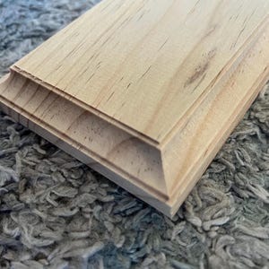 Unfinished Pine Wood Plaques W/ Classic Cove Edge 3.5", 5.5", 7.5" X 6 ...