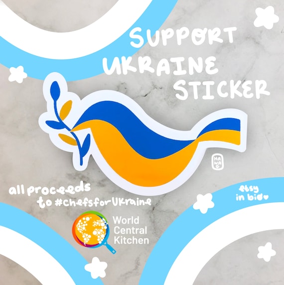 Support Ukraine Fundraiser Sticker - Etsy