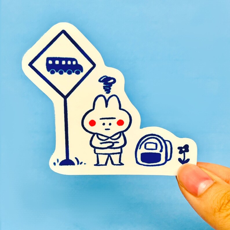 Bus Stop Sticker - Etsy