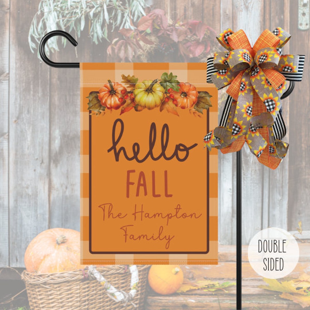 Fall Flag Welcome Flag Welcome Fall Flag Decor Yard Decor Outdoor Decor ...