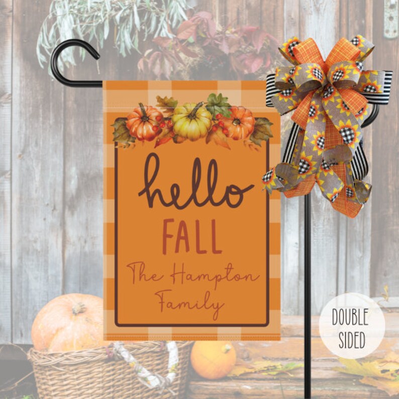 Fall Flag Welcome Flag Welcome Fall Flag Decor Yard Decor Outdoor Decor ...