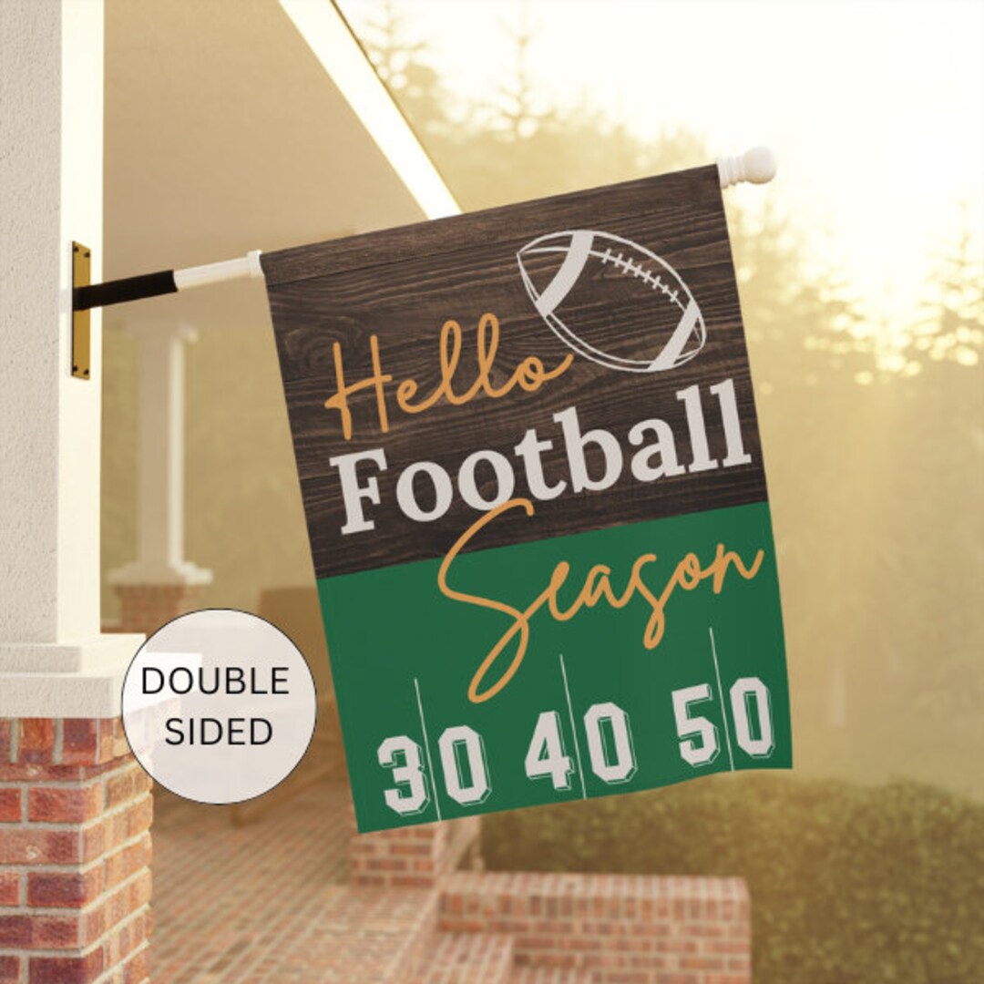 Front Door Decor Football Decor Football Season Football Door Sign ...