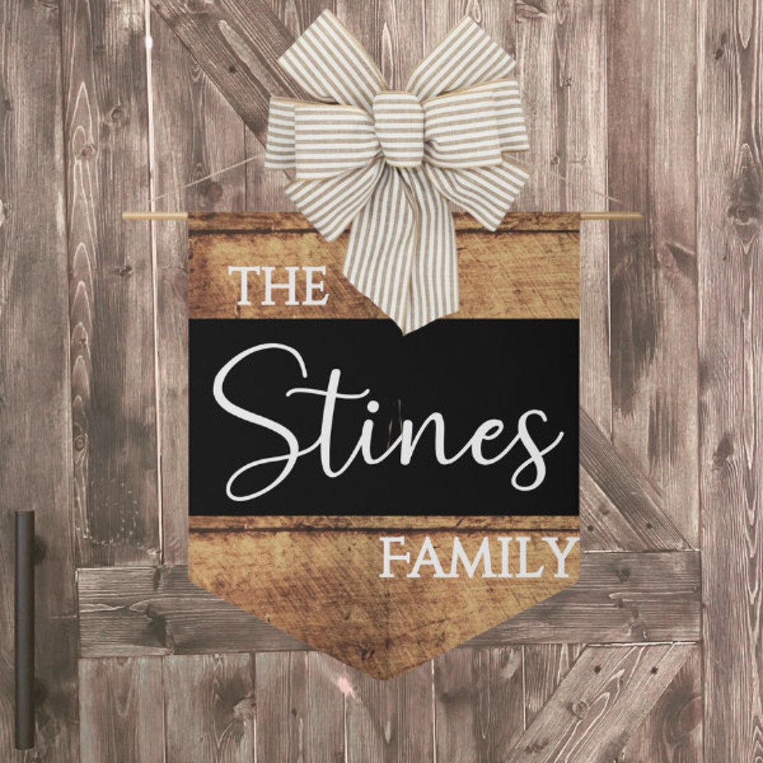 Last Name Front Door Sign I Front Door Swag I Front Door Decor I Cute ...