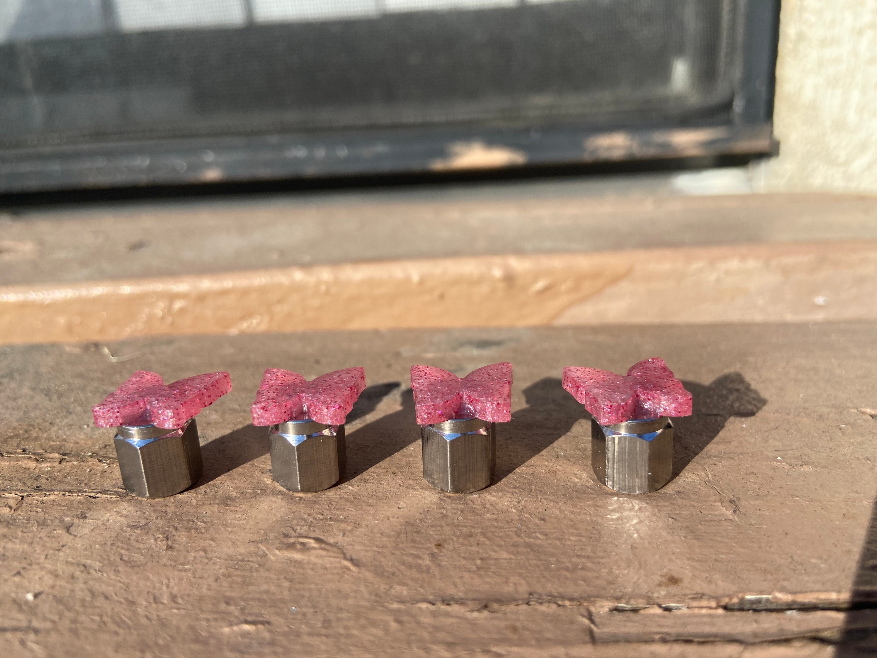 Pink Butterfly Valve Stem Caps “ROSE” - Etsy