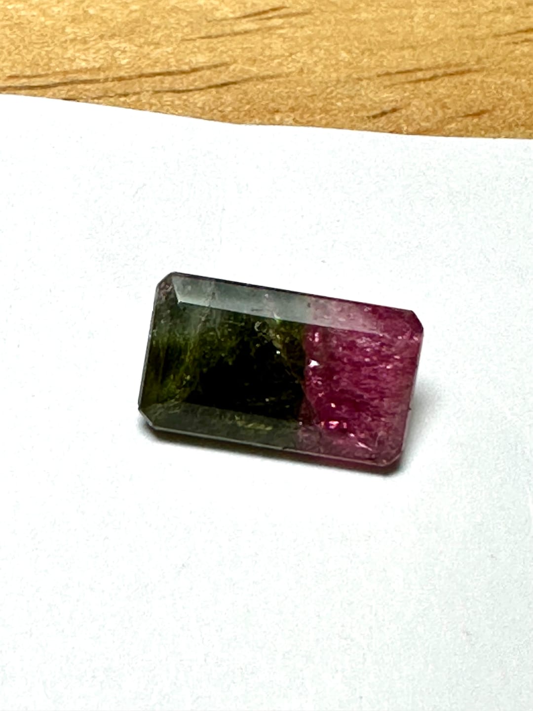 Watermelon Tourmaline Rectangle Barrel Faceted - Etsy