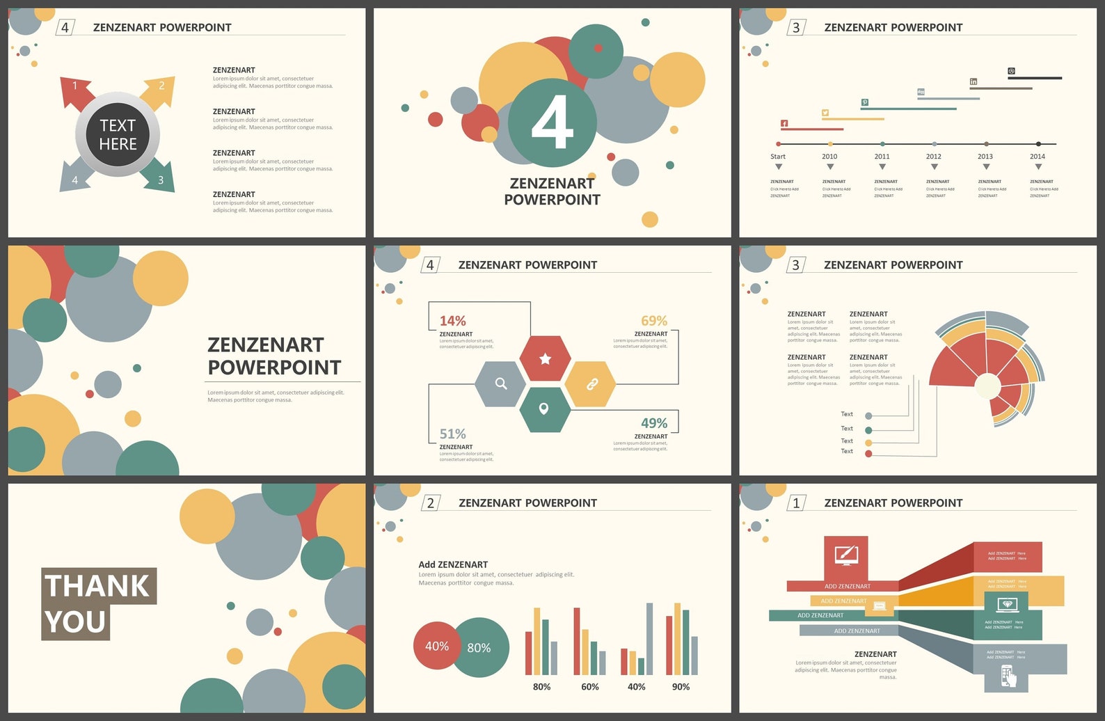 Minimal Modern Clean Style Powerpoint Template Minimal Work Summary ...