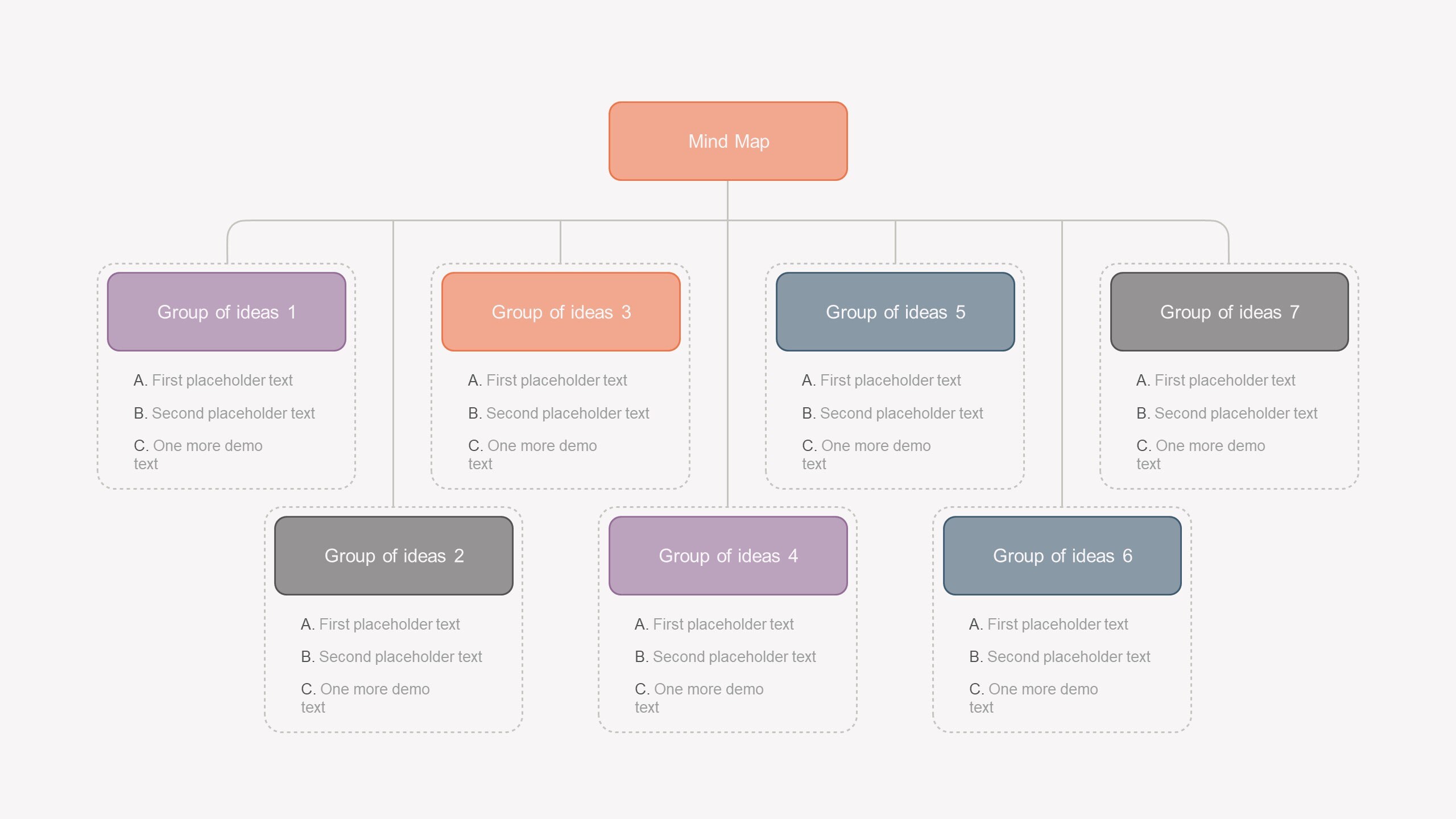 Mindmap Infographic Templates Diagrams for Powerpoint, Illustrator ...