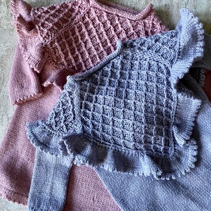 Hand Knitted Lilac Dress for Girls, Baby / Kids / Toddler Dress,boho ...