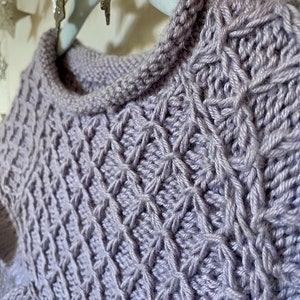 Hand Knitted Lilac Dress for Girls, Baby / Kids / Toddler Dress,boho ...