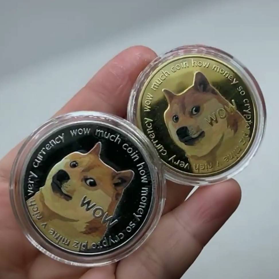 Gold Dogecoin Physical Collectable Digital Coin Dogecoin Gift | Etsy