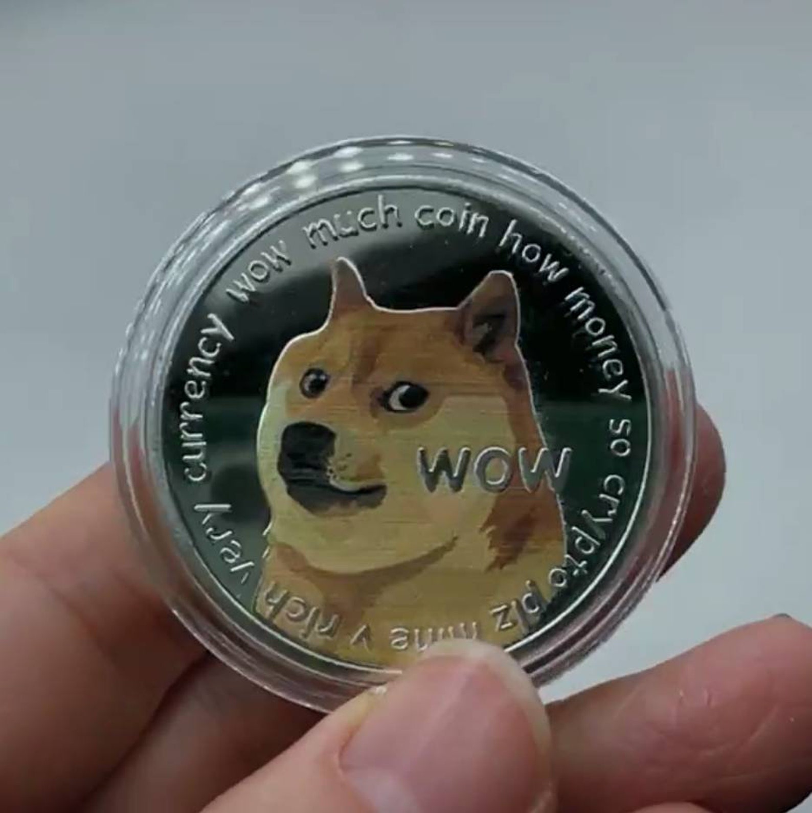 Gold Dogecoin Physical Collectable Digital Coin Dogecoin Gift | Etsy