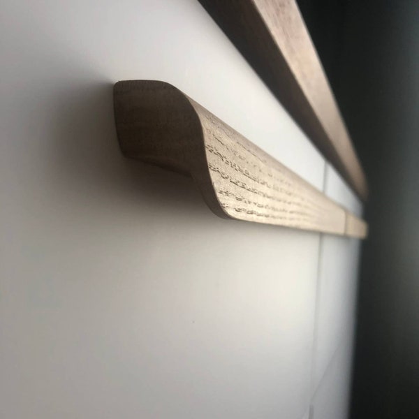 Giant Wood Half Moon Door Pulls Handles, Cabinet Semicircular Hardware ...