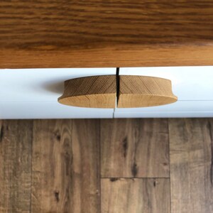 Half Moon Wood Handle for Your Cabinet Solid Oak Drawer Knob - Etsy
